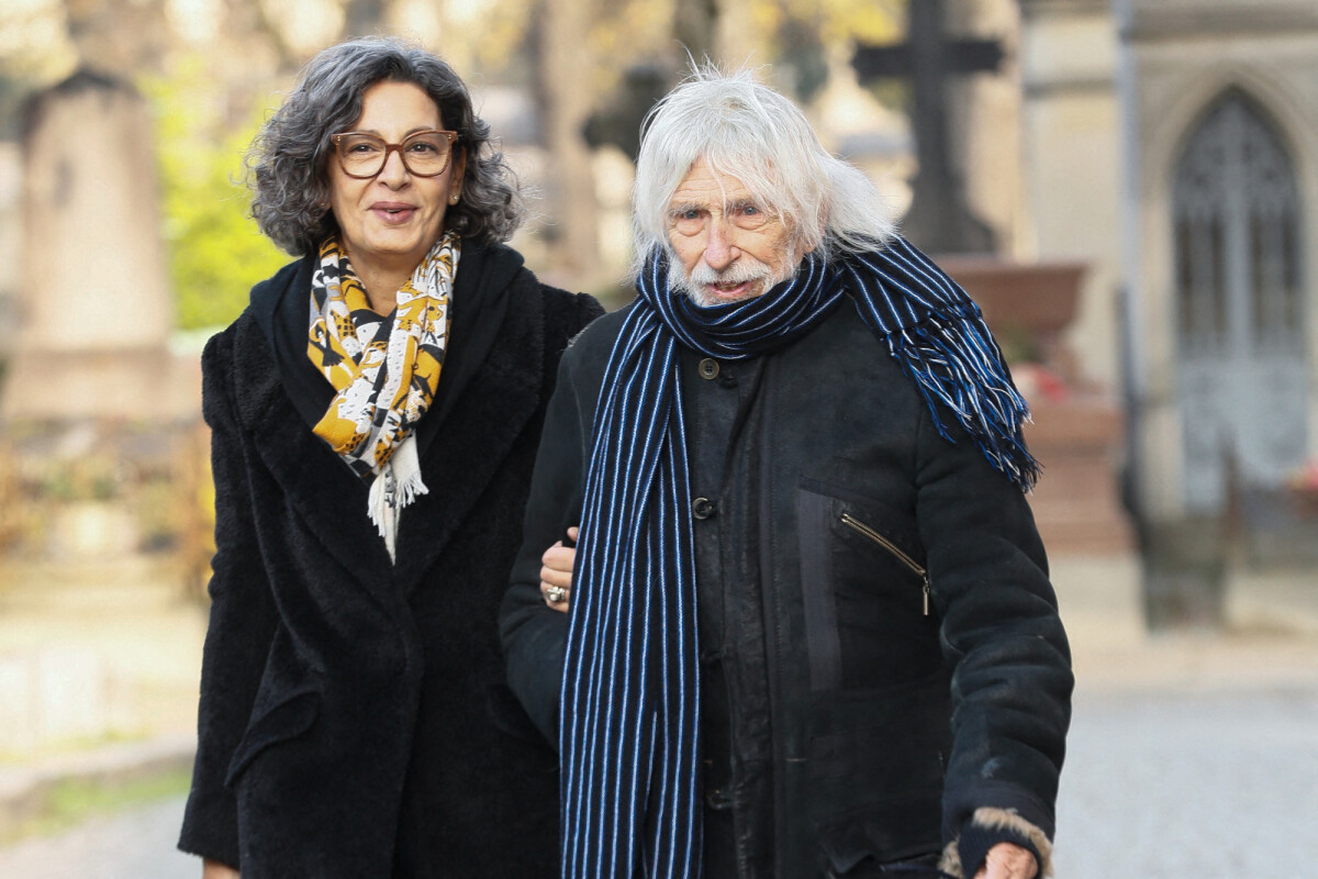 Photo : Pierre Richard et sa femme Ceyla Lacerda - Obsèques de Mylène ...