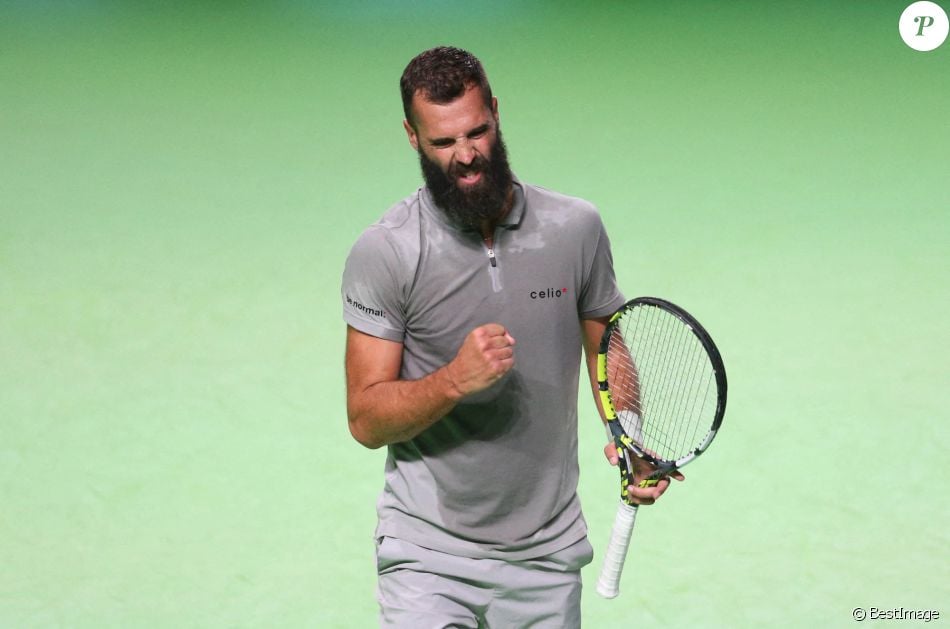 Clement Tabur face à Benoît Paire lors du tournoi de l'Open de Rennes ...
