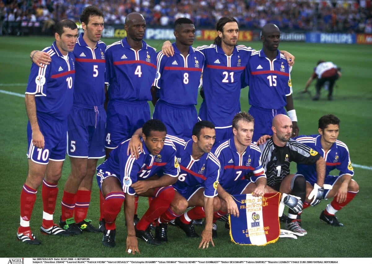 Photo : L'équipe de France, Euro 2000. - Purepeople