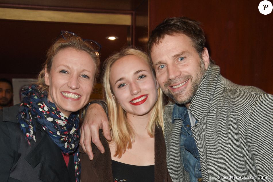 Alexandra Lamy, Chloé Jouannet et son père Thomas Jouannet ...