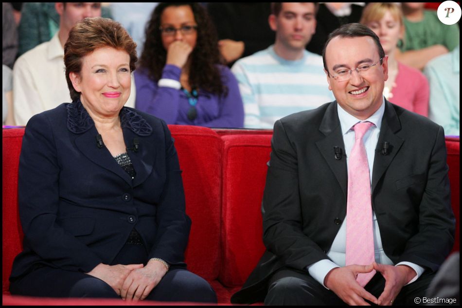 Roselyne Bachelot et son fils Pierre - Enregistrement de l'émission ...