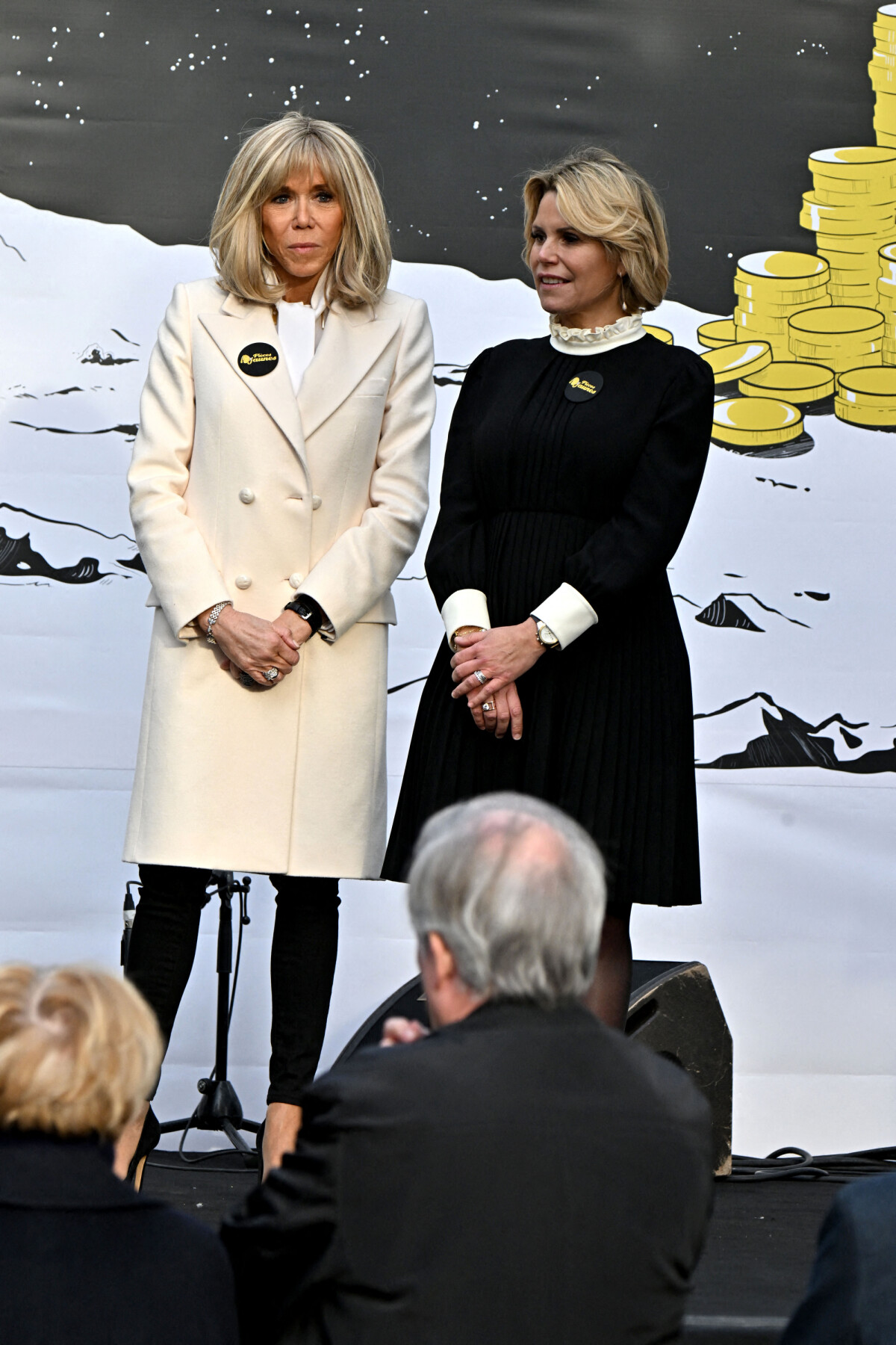 Photo : La Première dame française, Brigitte Macron (présidente de la ...