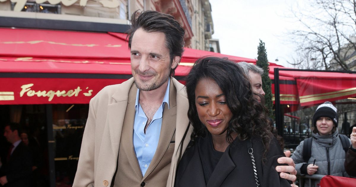 Vincent Cerutti et sa compagne Hapsatou Sy - Arrivées au Déjeuner des ...