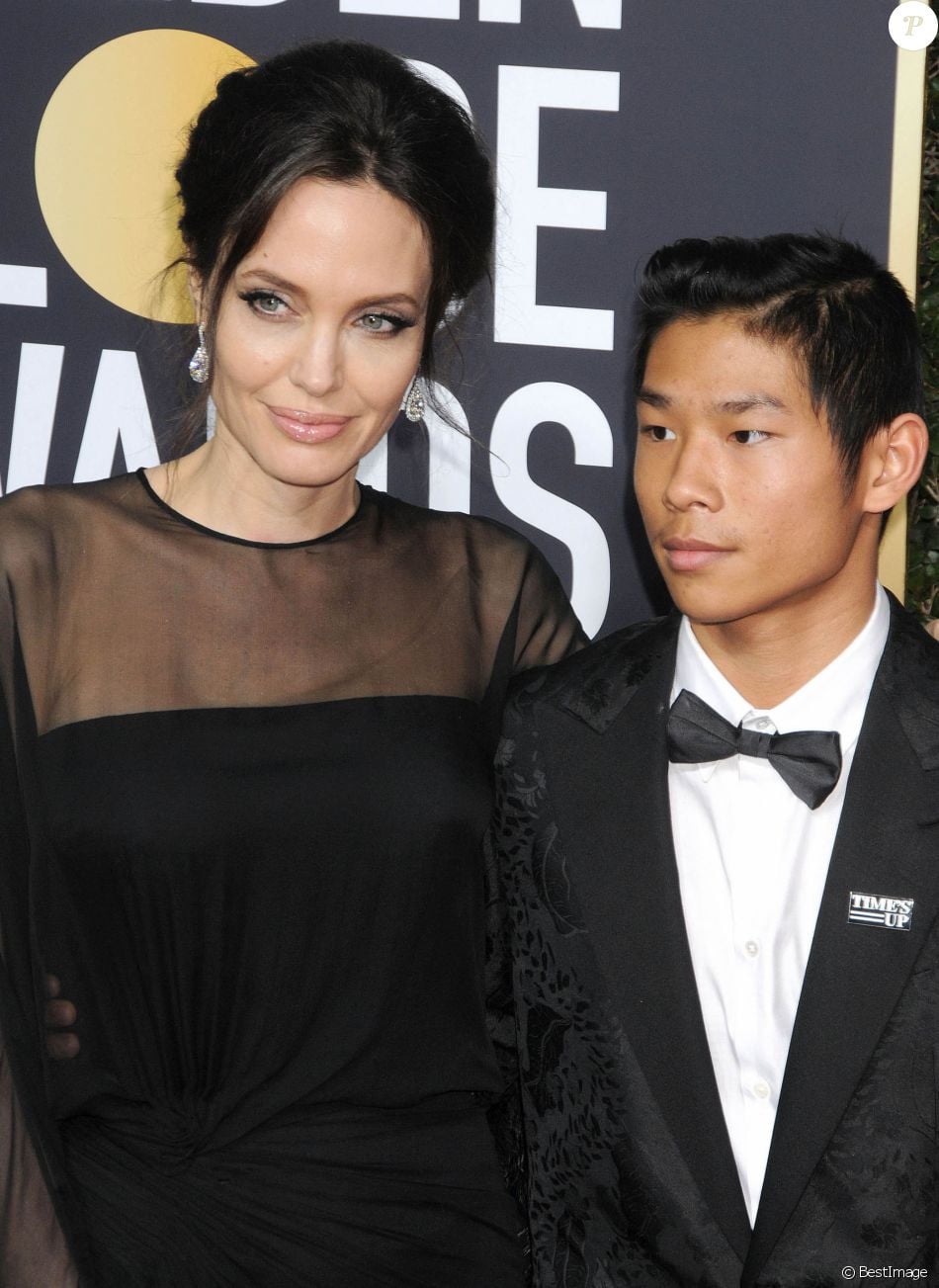 Angelina Jolie et Pax Thien Jolie-Pitt sur le tapis rouge de la 75ème ...