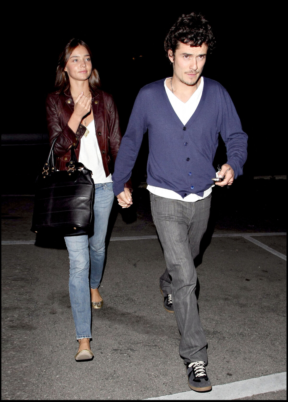 Photo : Orlando Bloom et le top model australien Miranda aperçue lors d ...