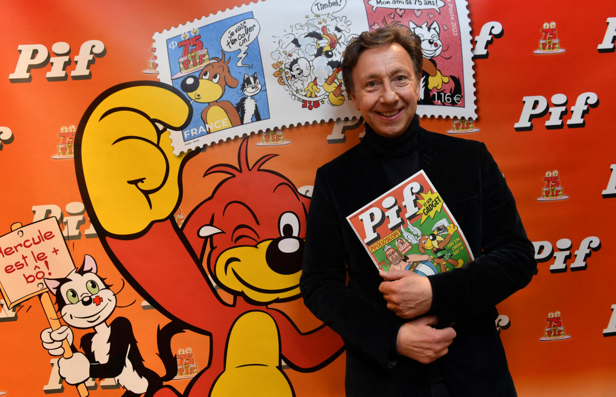Photo : Exclusif - Stéphane Bern - Stéphane Bern dévoile le timbre Pif ...