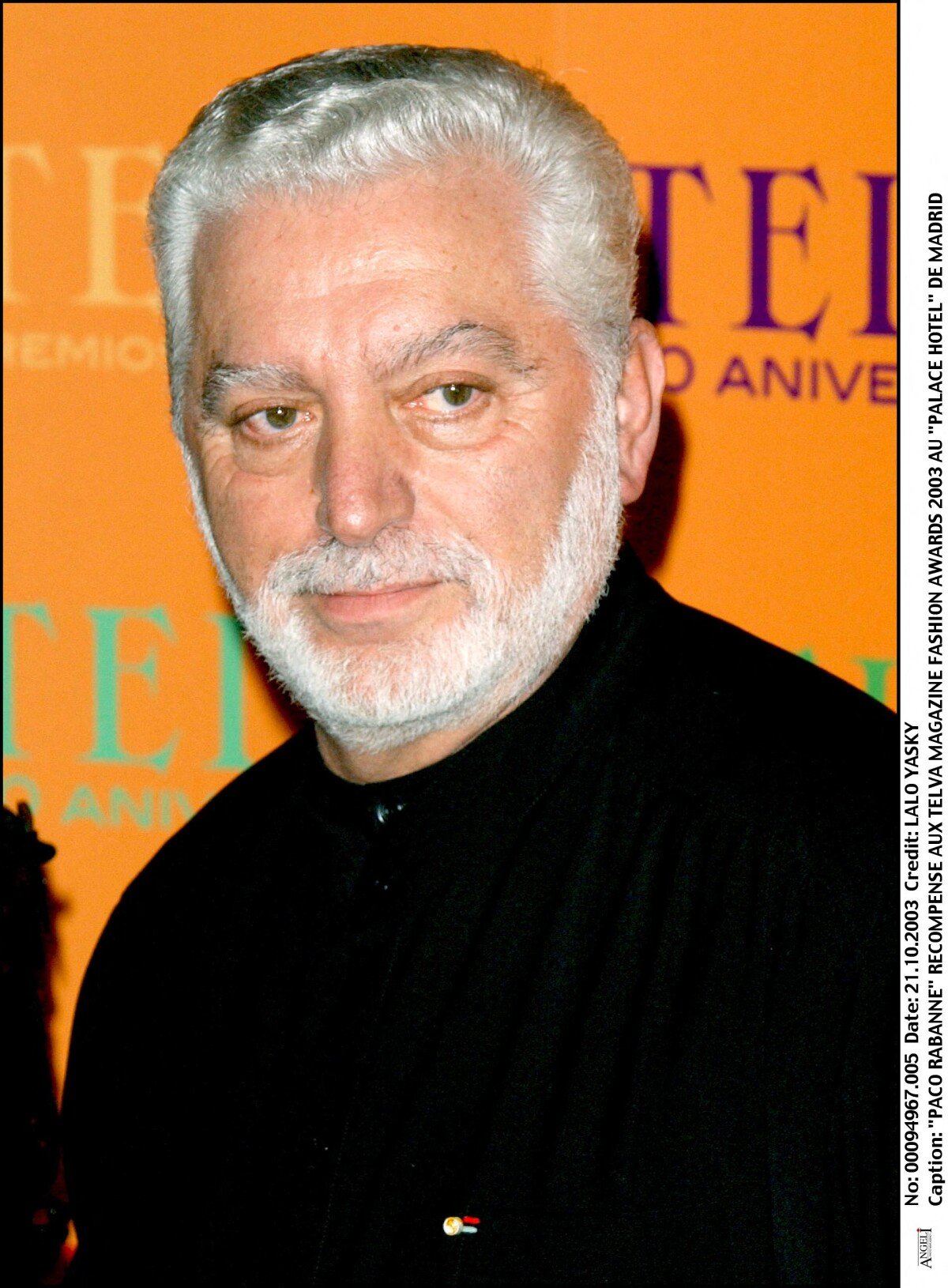 Photo : Paco Rabanne en 2003 - Purepeople