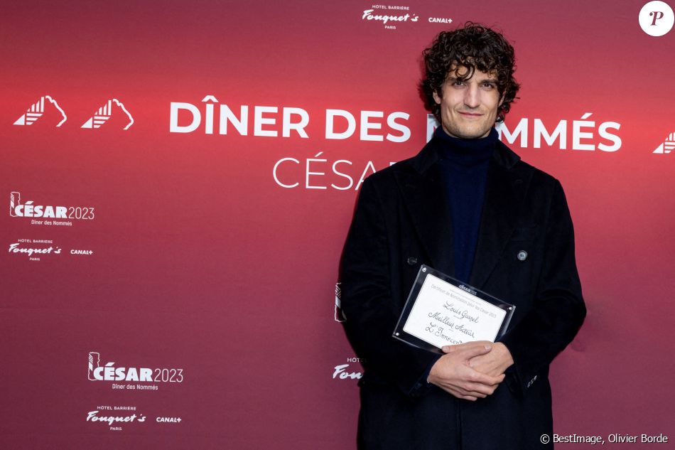 Louis Garrel au photocall du dîner des nommés au Cesar 2023 au Fouquet ...