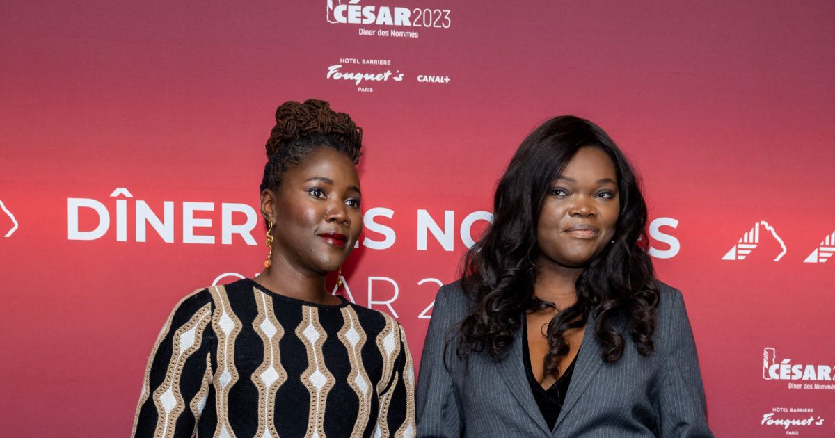 Alice Diop, Guslagie Malanda au photocall du dîner des nommés au Cesar ...