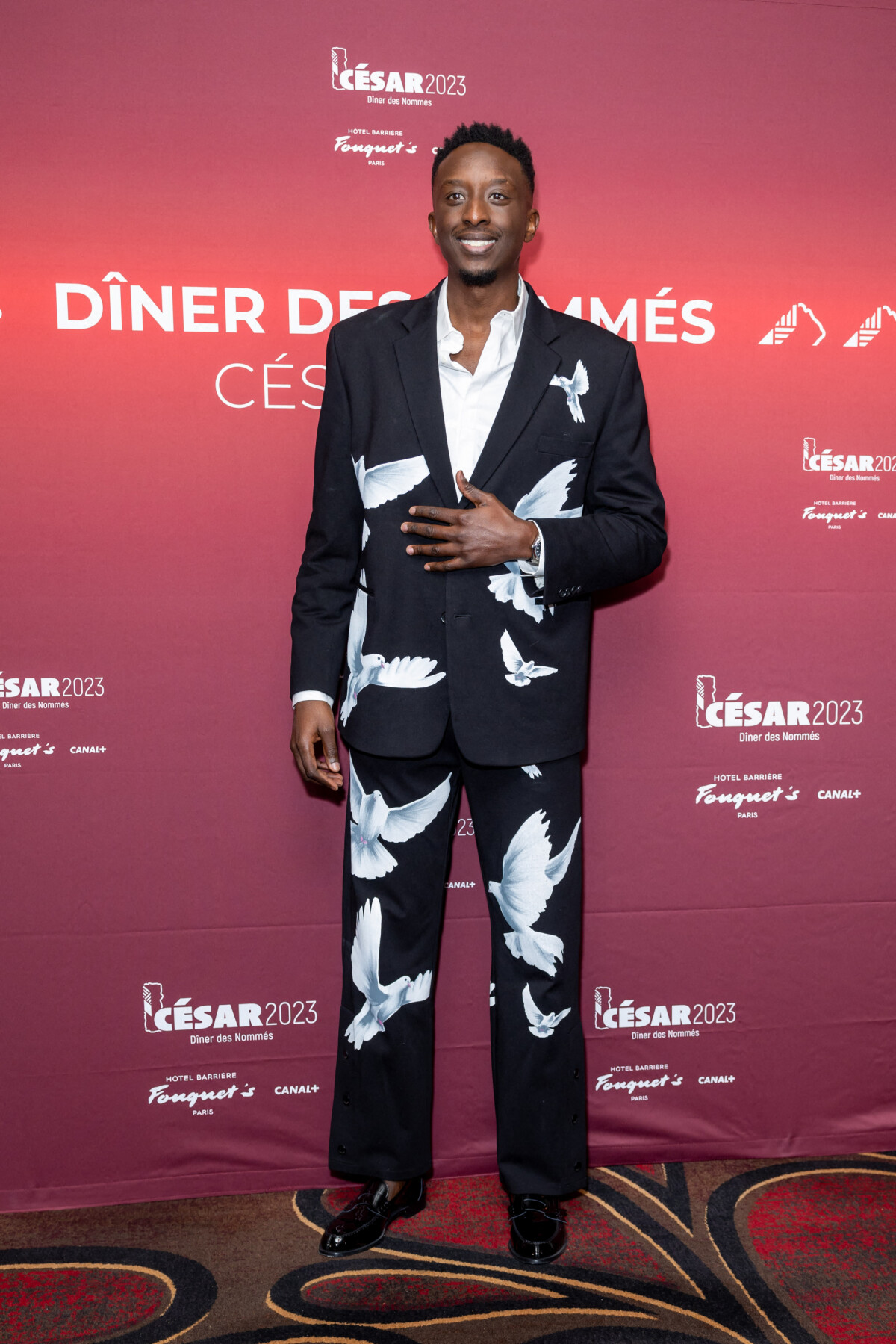 Photo : Ahmed Sylla au photocall du dîner des nommés au Cesar 2023 au ...