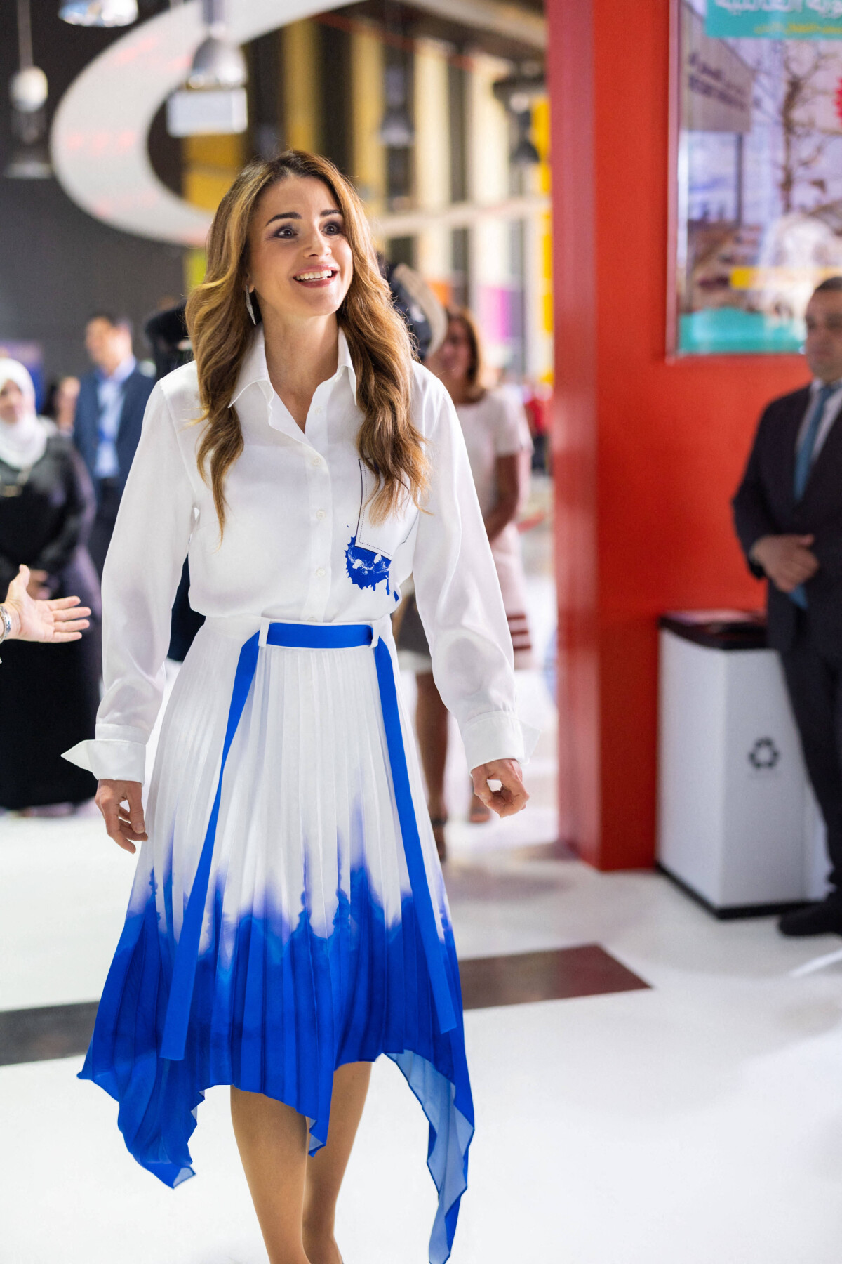 Photo : La reine Rania de Jordanie, lors des célébrations marquant le ...