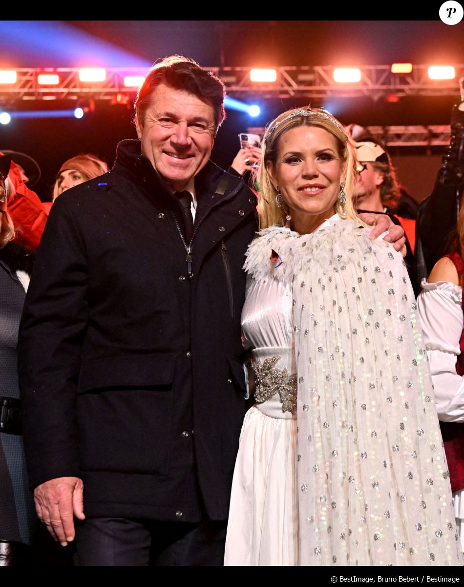 Laura Tenoudji et Christian Estrosi en famille au carnaval de Nice ...