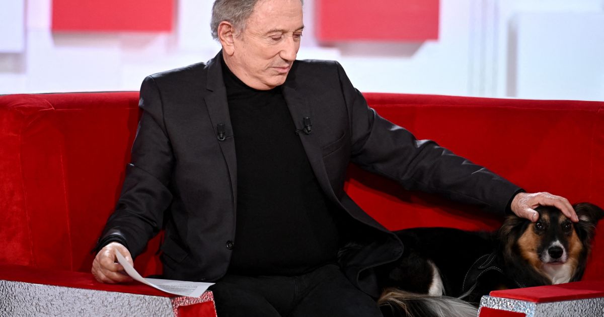 Exclusif - Michel Drucker et sa chienne Isia - Enregistrement de l ...