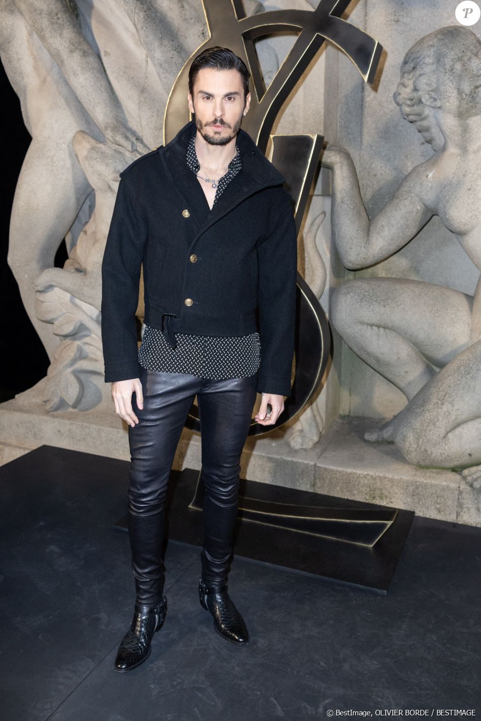 Baptiste Giabiconi - Photocall du défilé de mode prêt-à-porter automne-hiver 2023/2024 Saint ...