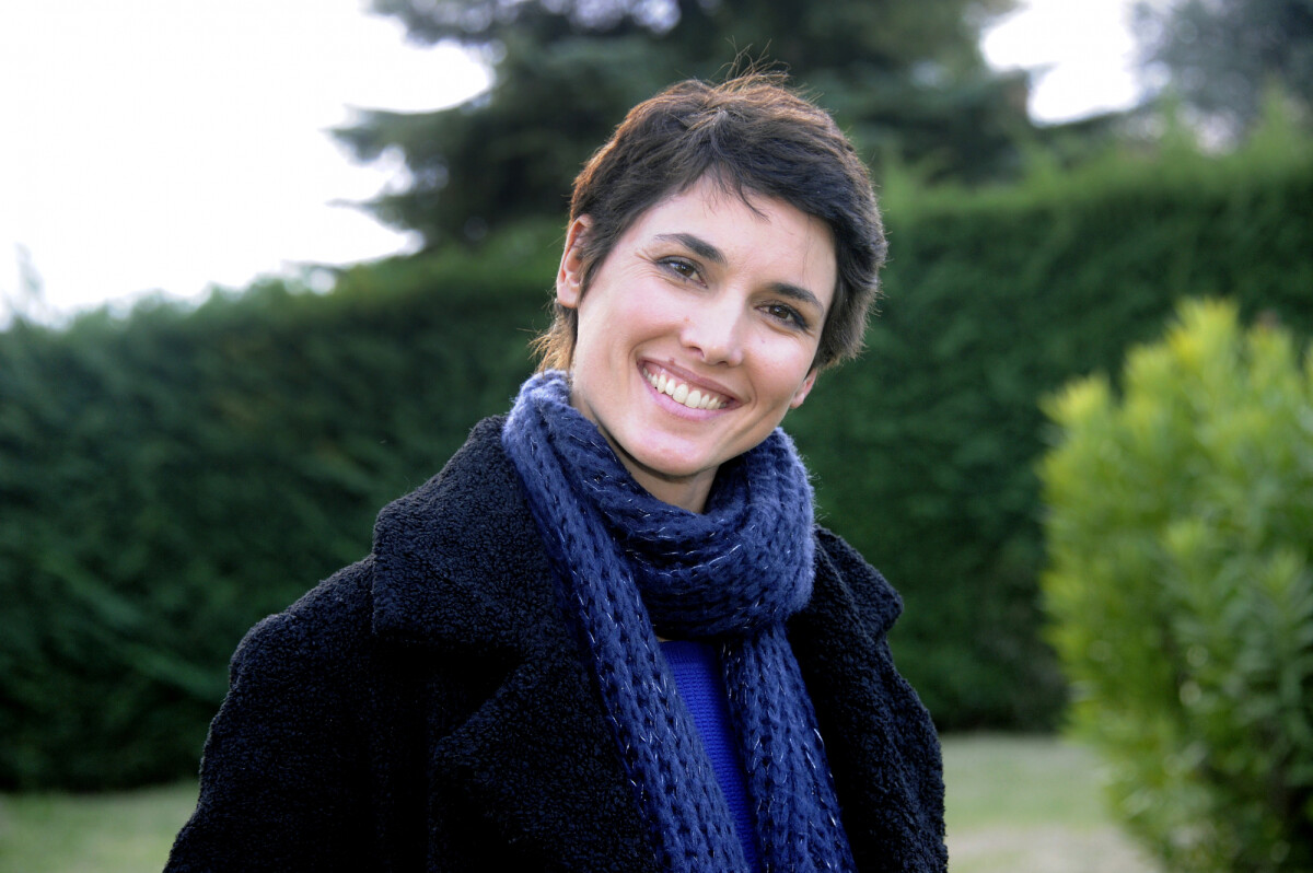 Photo : Eglantine Eméyé lors de l'enregistrement de l'émission de ...