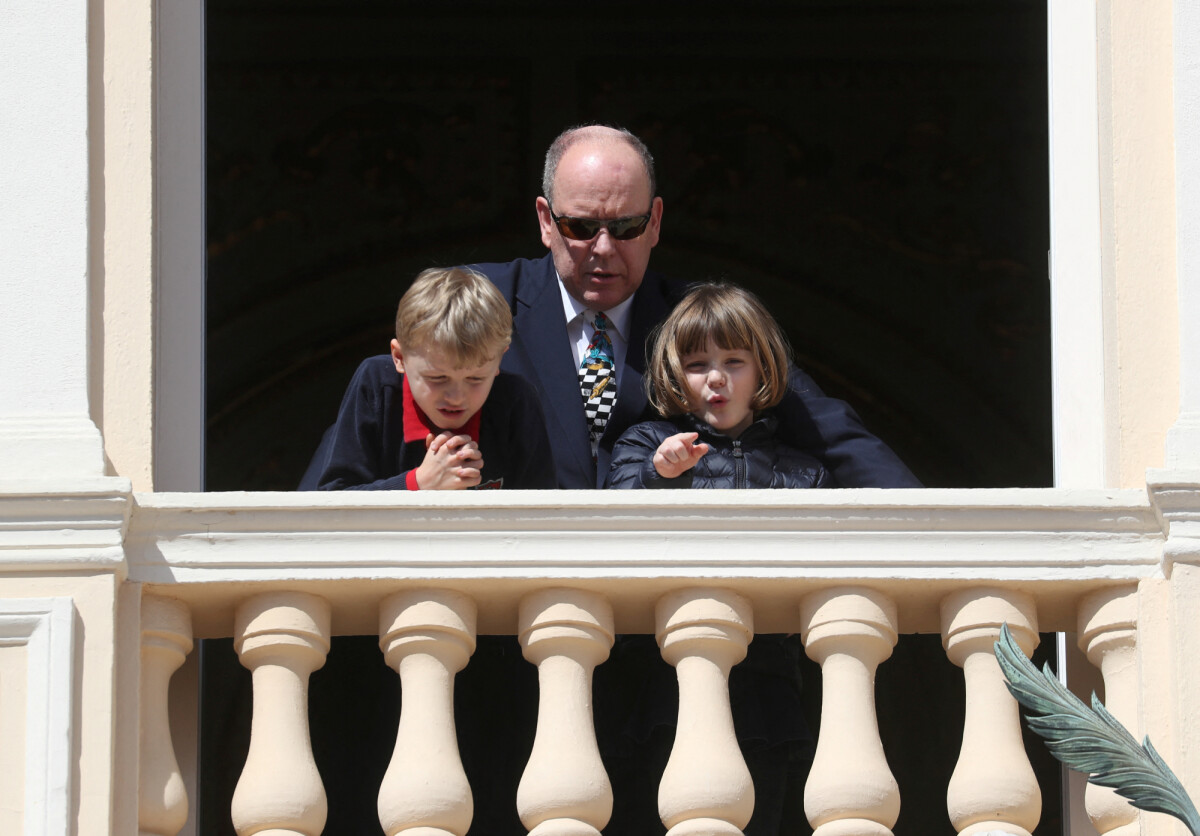 Photo : Exclusif - Le prince Albert II de Monaco avec ses enfants le prince héréditaire Jacques ...
