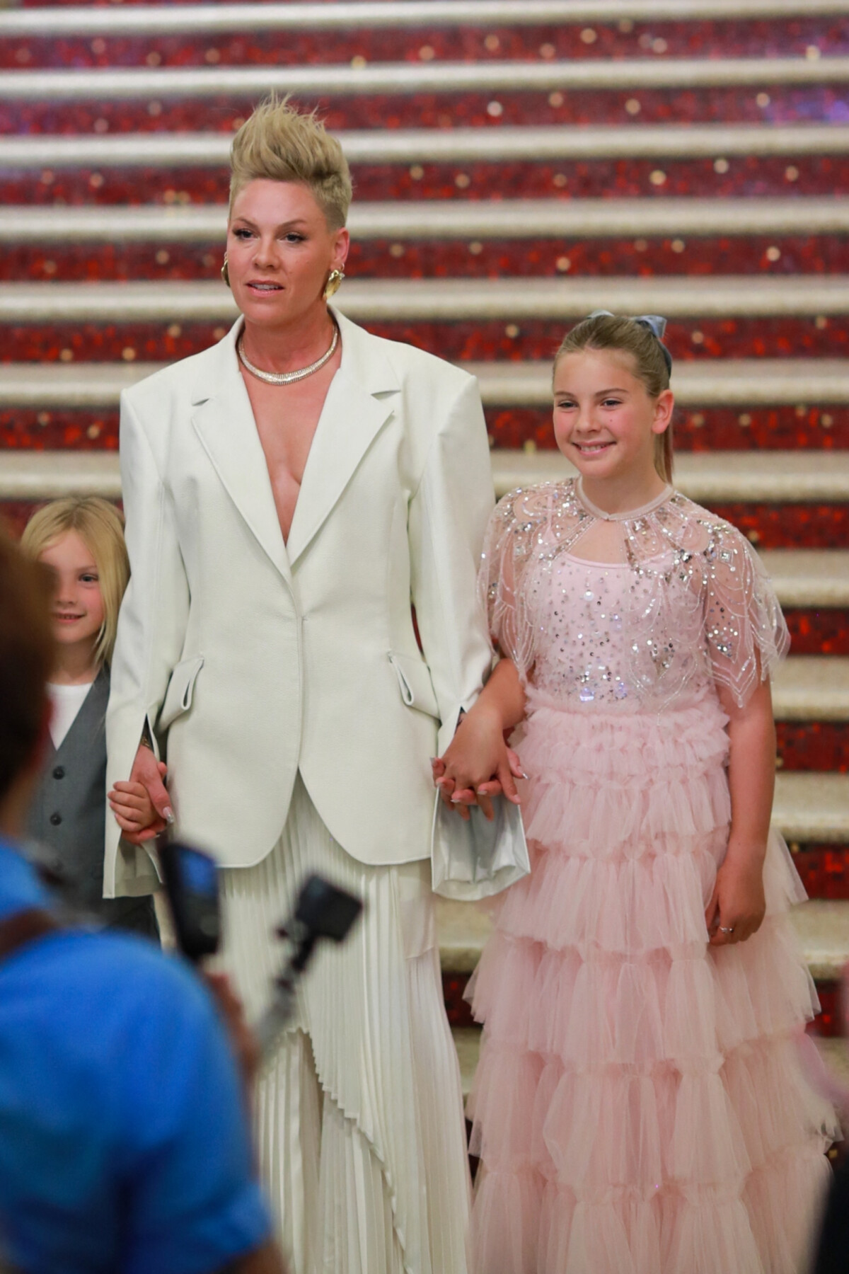 Photo : Pink est venue accompagnée de ses enfants Willow et Jameson ...