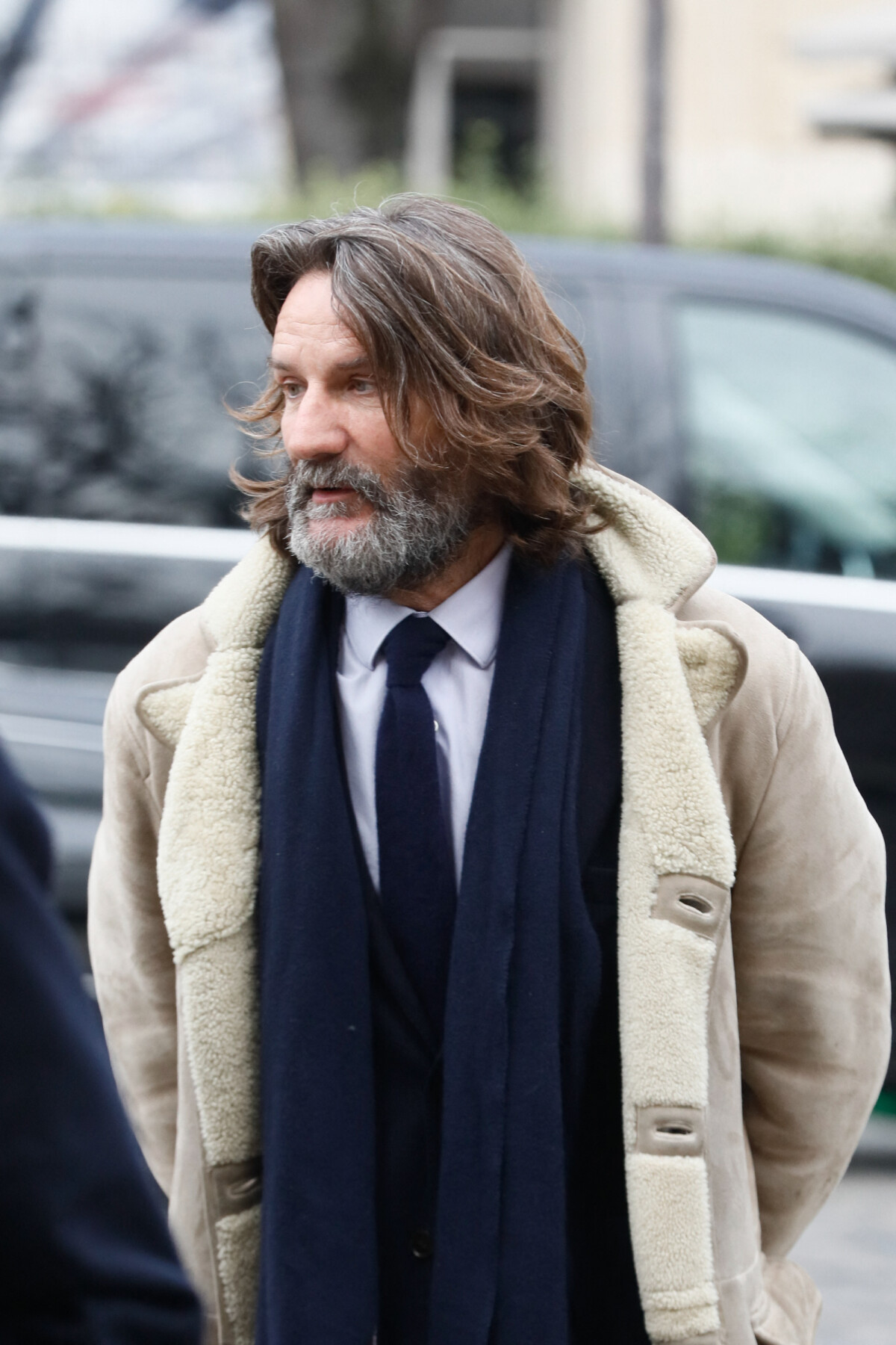 Photo : Frédéric Beigbeder arrivant aux obsèques de Philippe Tesson en ...