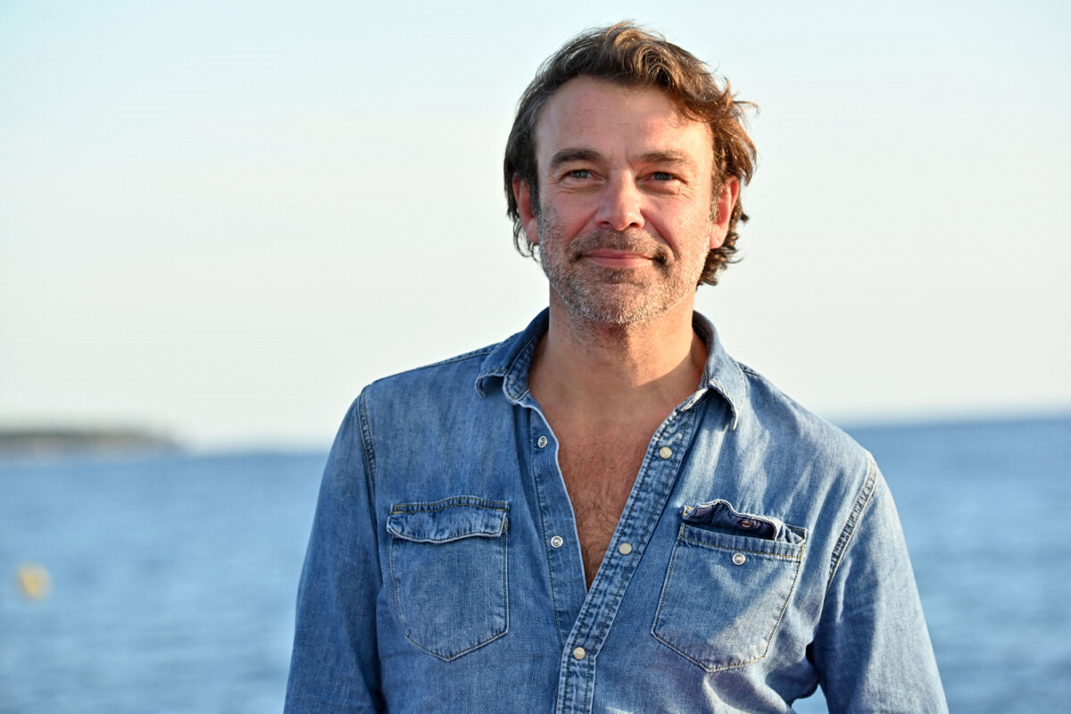 Photo : Patrick Puydebat durant le photocall sur le ponton du Majectic ...
