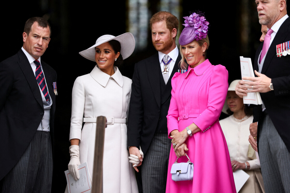 Photo : Peter Philips, Le prince Harry, duc de Sussex, et Meghan Markle ...