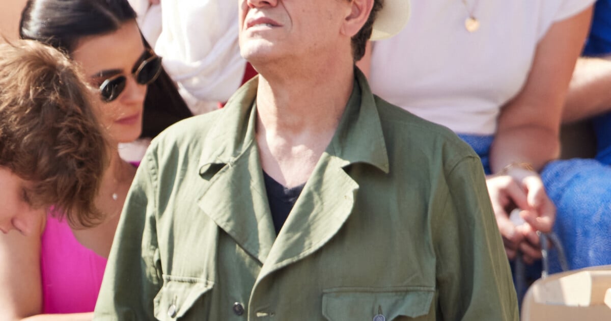 Marc Lavoine et son fils Roman à Roland-Garros : l'adolescent aussi ...