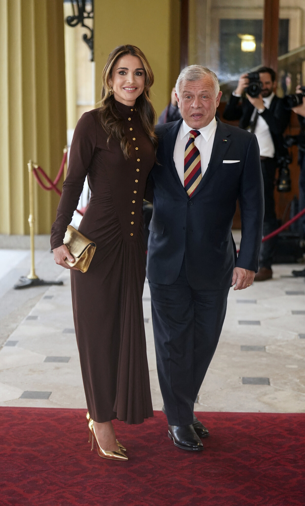 Photo : La reine Rania et le roi Abdallah II de Jordanie - Réception ...