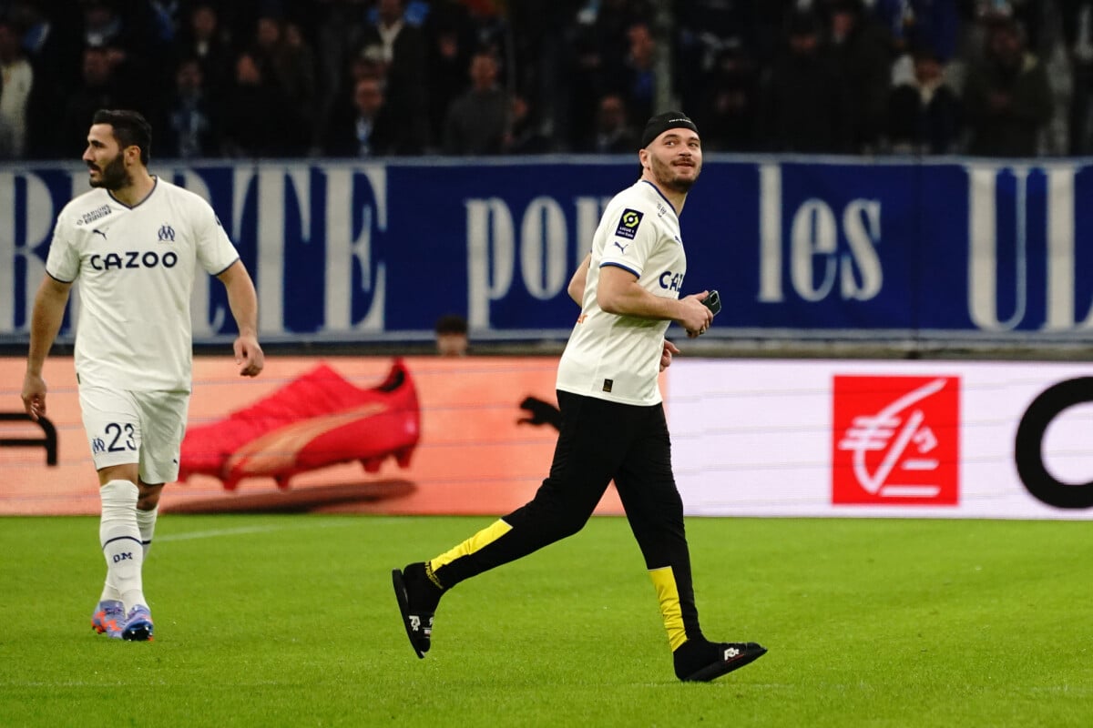 Photo : Le rappeur marseillais Jul lors du mMatch de championnat de ...