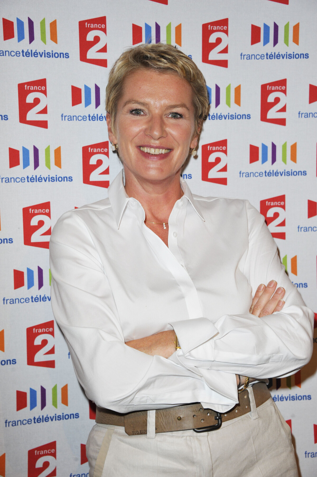 Photo : Elise Lucet lors de la conférence de presse pour la rentrée de ...