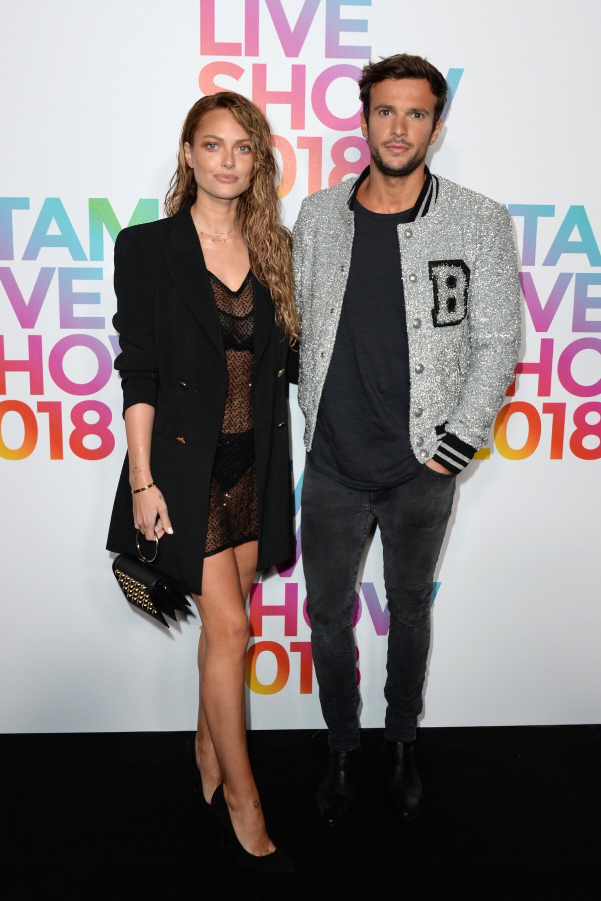 Photo : Caroline Receveur et son compagnon Hugo Philip - Photocall du ...