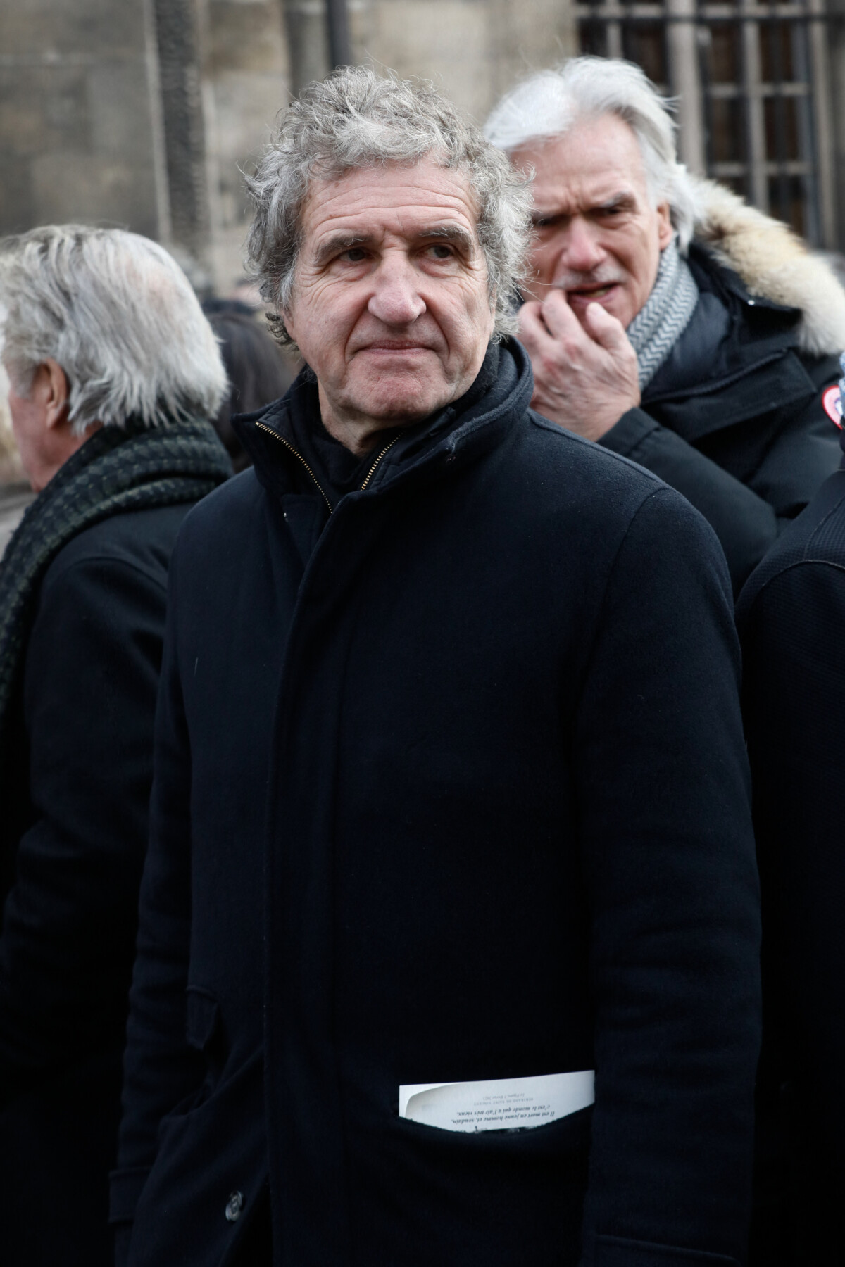 Photo : François-Eric Gendron, Gérard Leclerc - Sorties des obsèques de ...