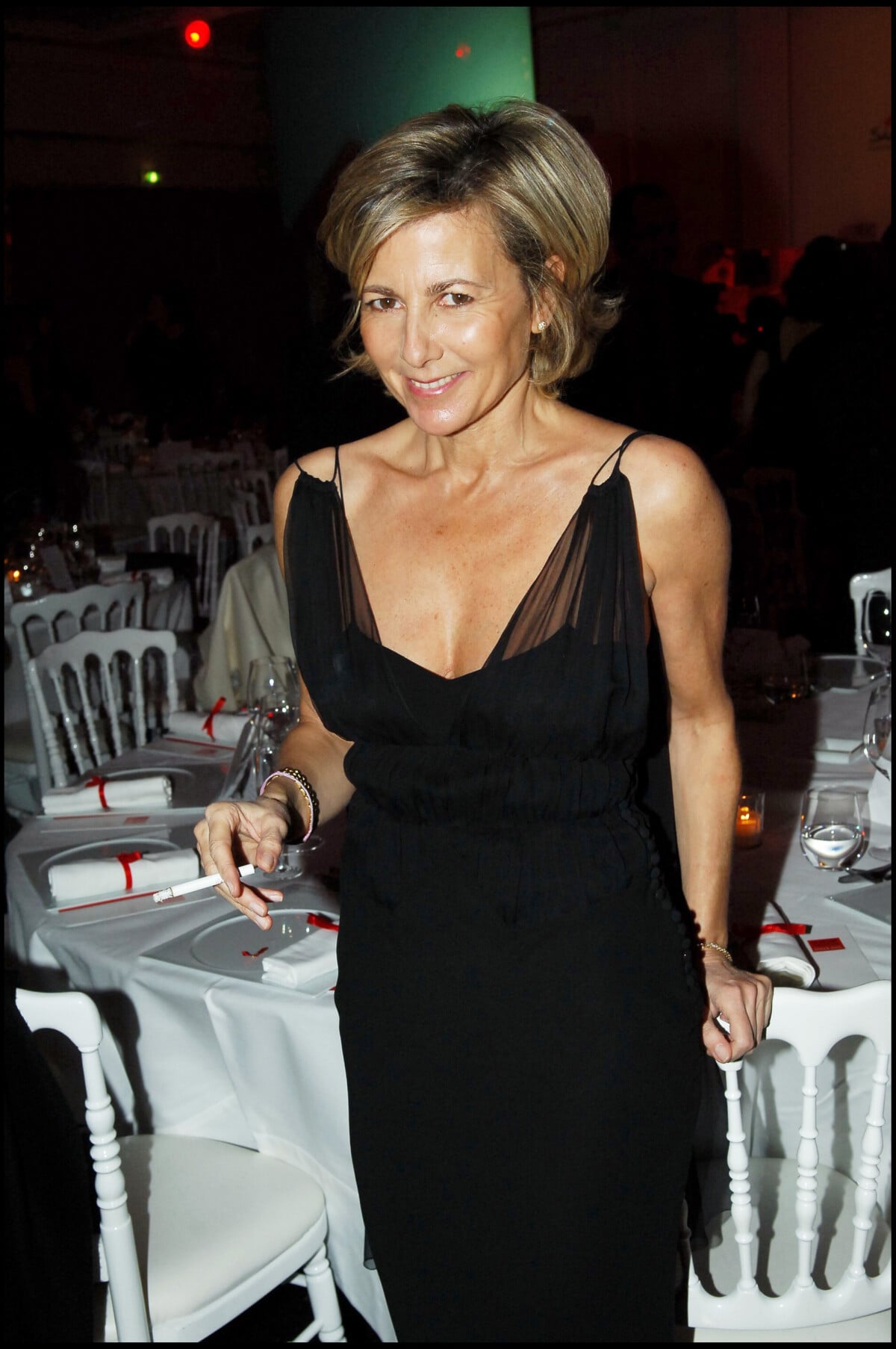 Photo : Claire Chazal - soirée Sidaction au Pavillon d'Armeninville à ...