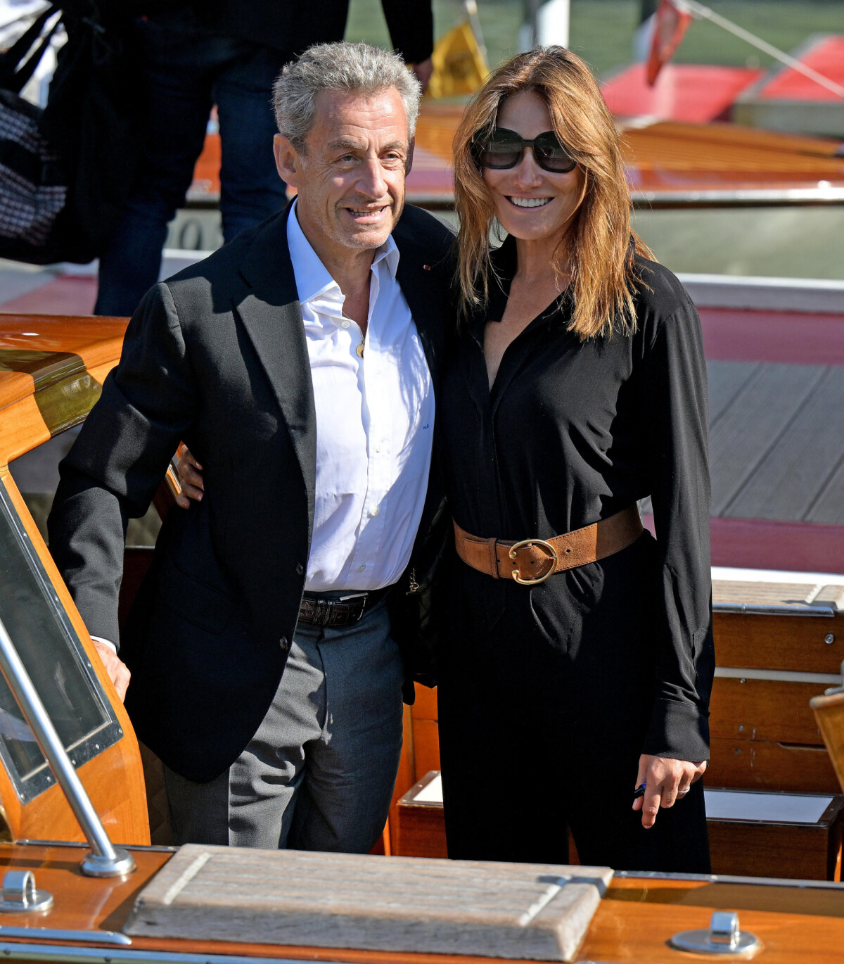 Photo : L'ancien président français Nicolas Sarkozy et sa femme Carla ...