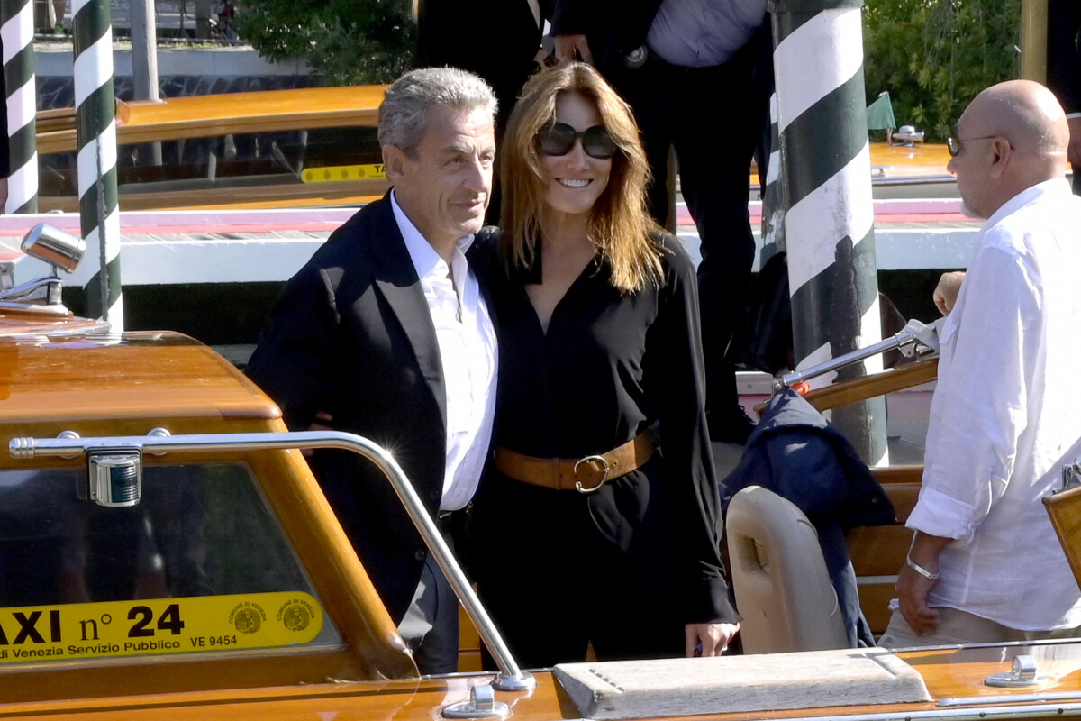 Photo : L'ancien président français Nicolas Sarkozy et sa femme Carla ...