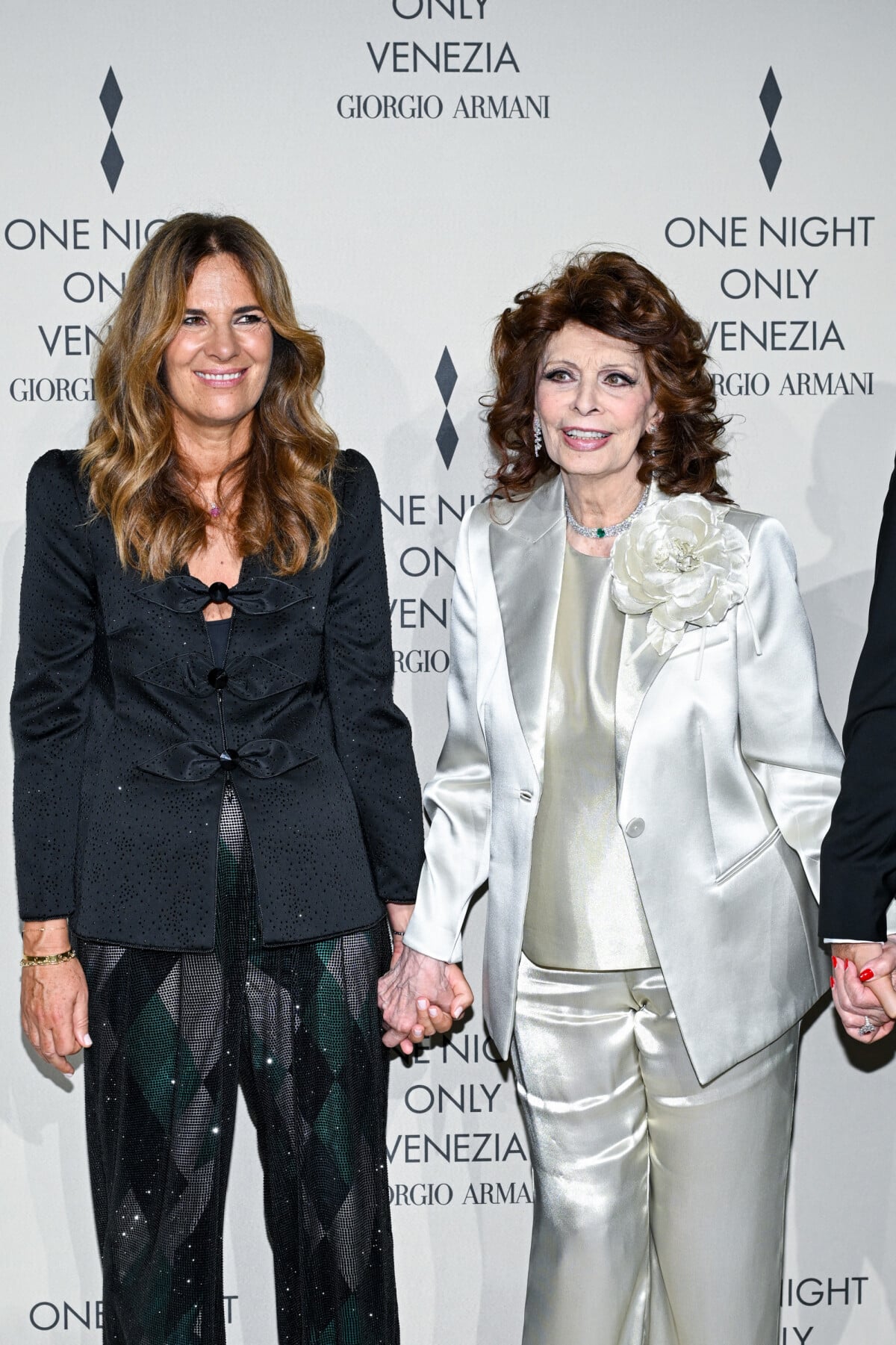 Photo : Roberta Armani, Sophia Loren au photocall du défilé Giorgio ...