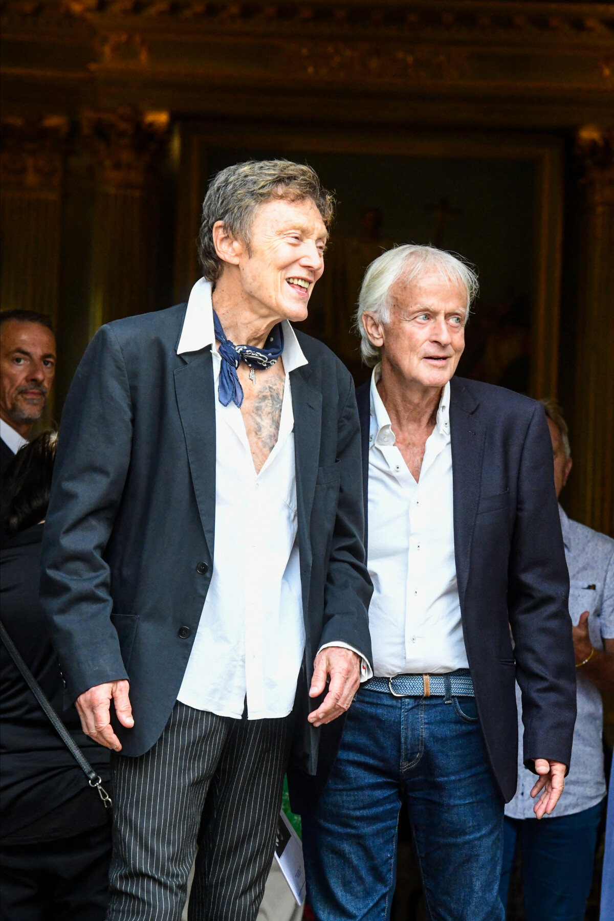 Photo : Dave et son compagnon Patrick Loiseau - Mariage d'Hugues Aufray ...