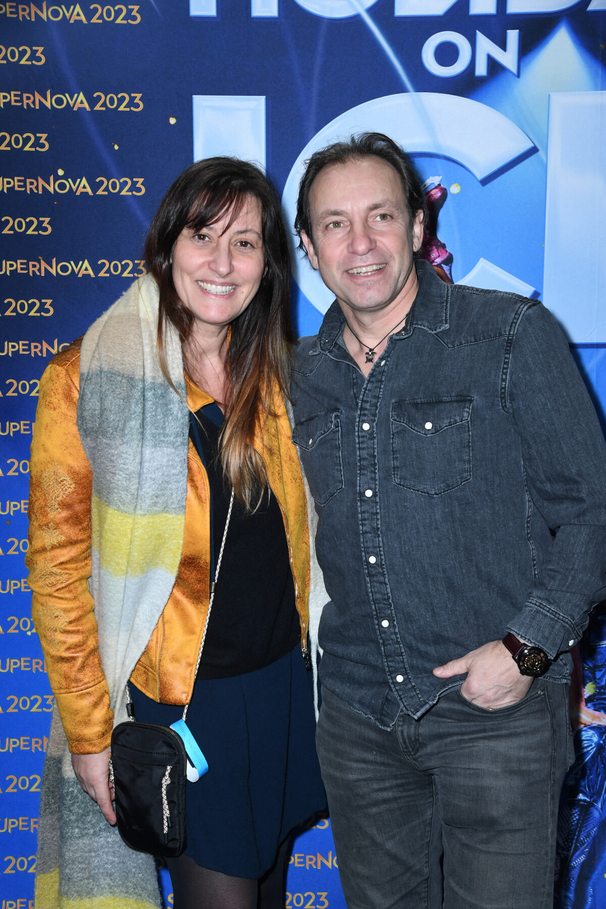 Photo : Exclusif - Philippe Candeloro et sa femme Olivia lors du ...