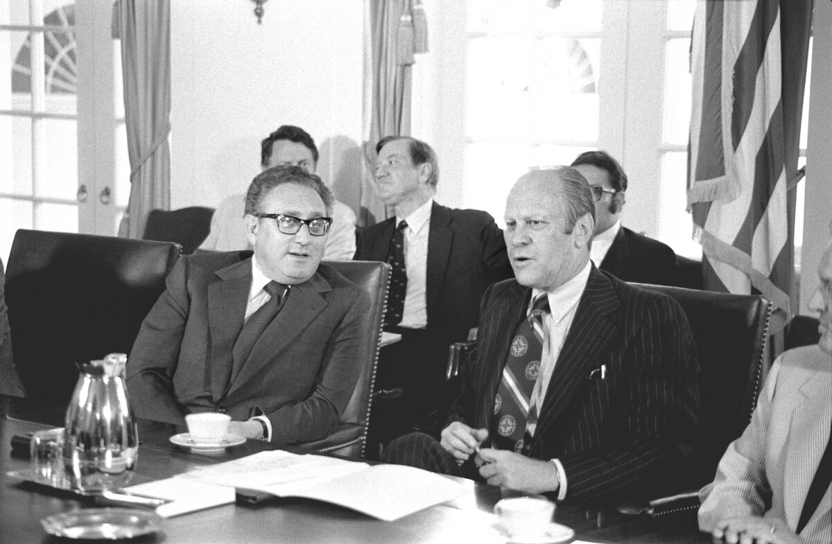 Photo : Henry Kissinger en 1975 © JT Vintage/Glasshouse via ZUMA Wire ...