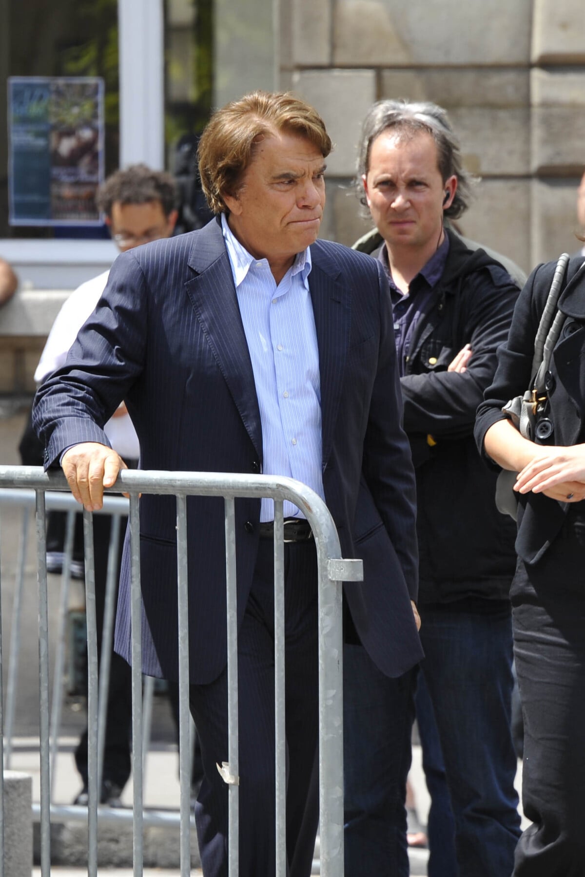 Photo : Bernard Tapie aux obsèques de Thuerry Roland en 2012 - Purepeople