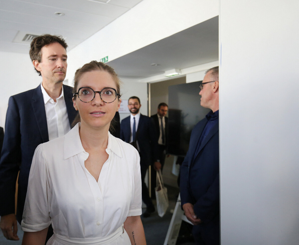 Photo : Aurore Bergé, Antoine Arnault - Conférence de presse lors d'une ...