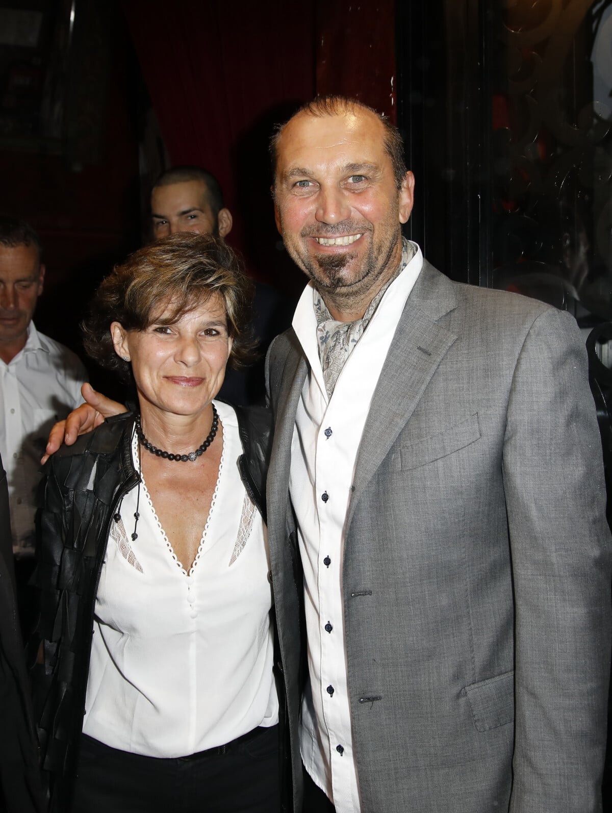 Photo : Lionel Charbonnier et sa femme Anna - Dîner de l'équipe de ...