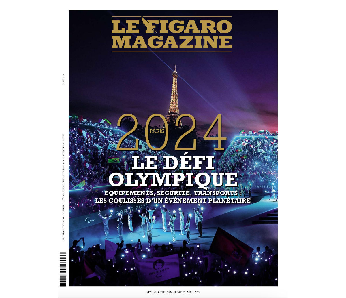 Photo : Figaro Magazine du 29 décembre 2023 - Purepeople