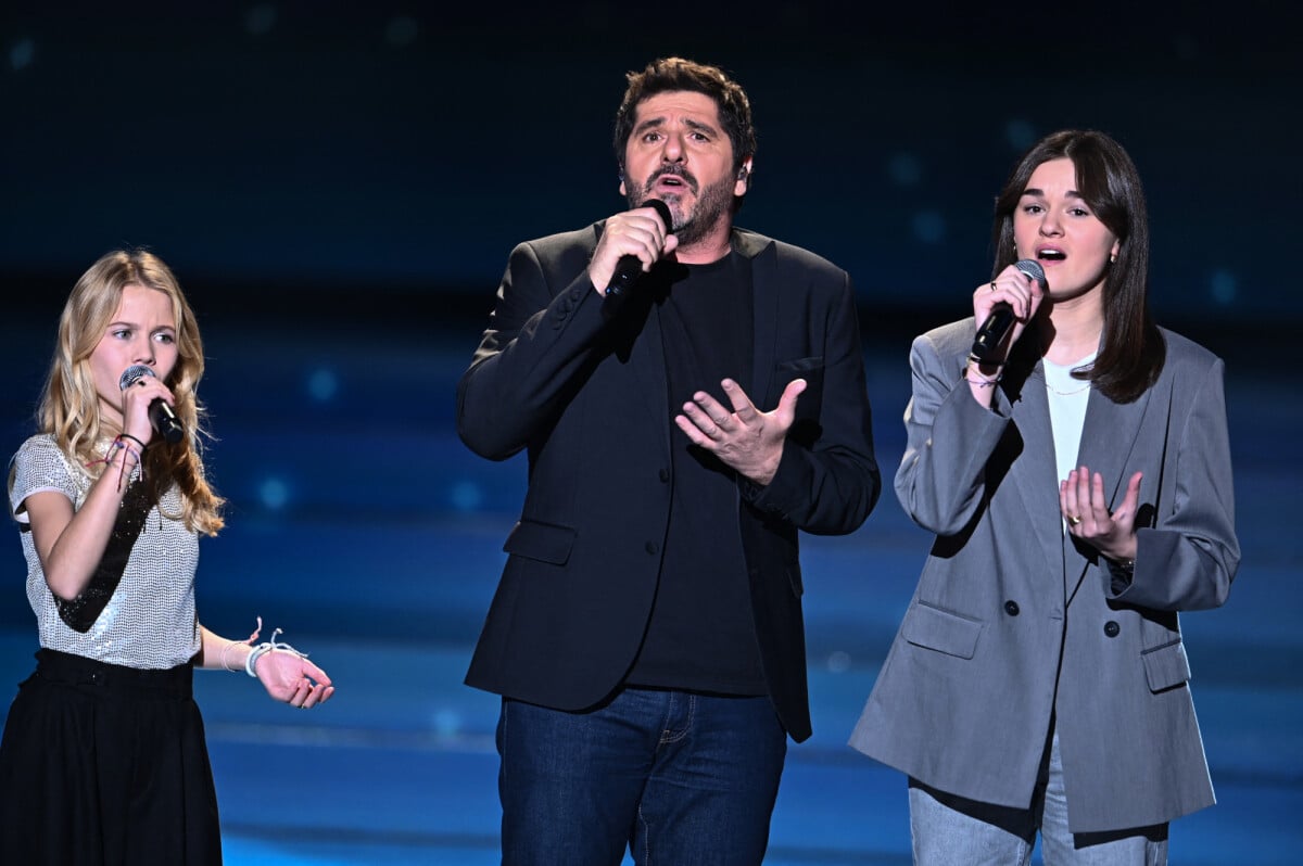 Photo : Exclusif - Patrick Fiori, Lucie et Lou Agathe (The voice kids ...