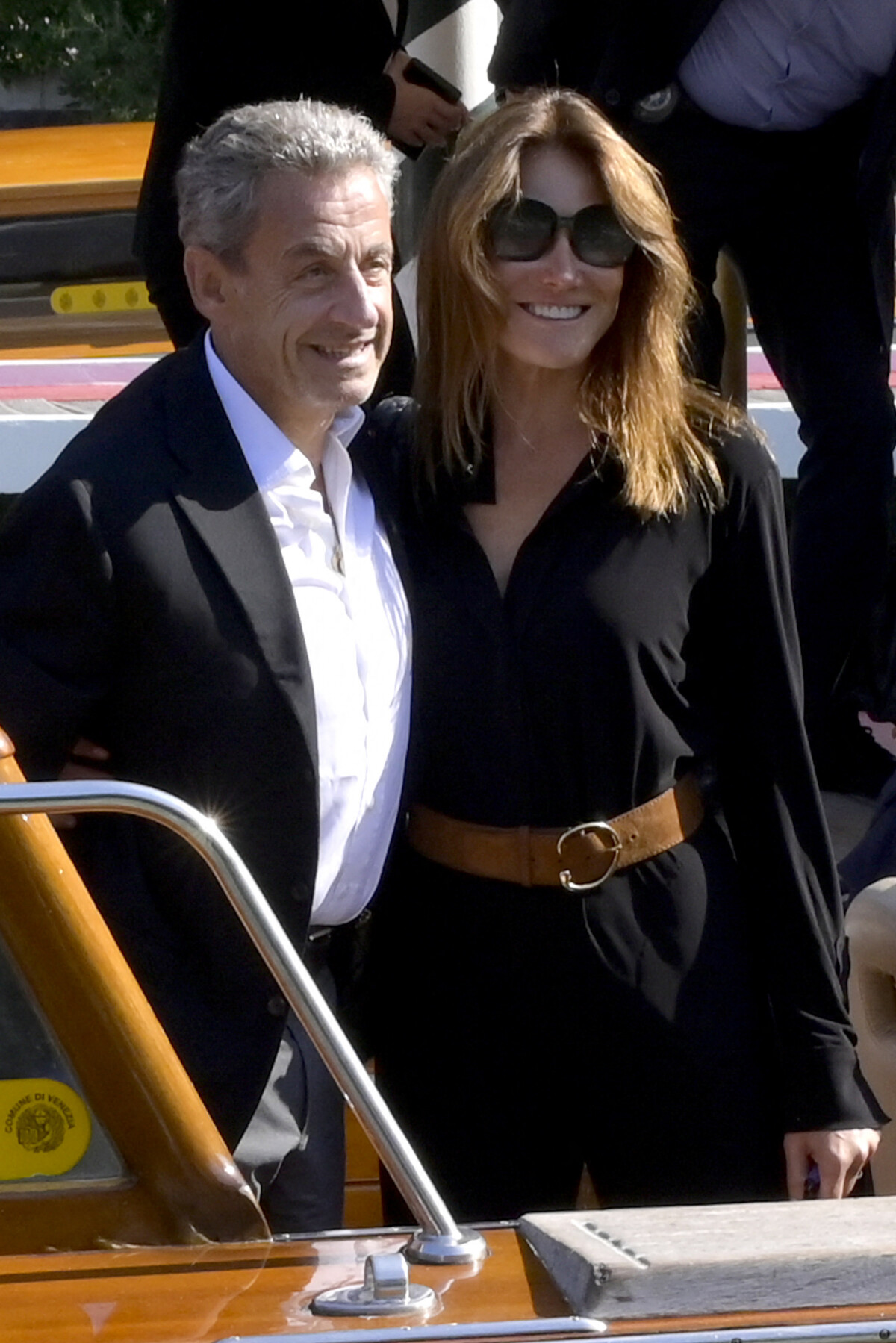Photo : L'ancien président français Nicolas Sarkozy et sa femme Carla ...
