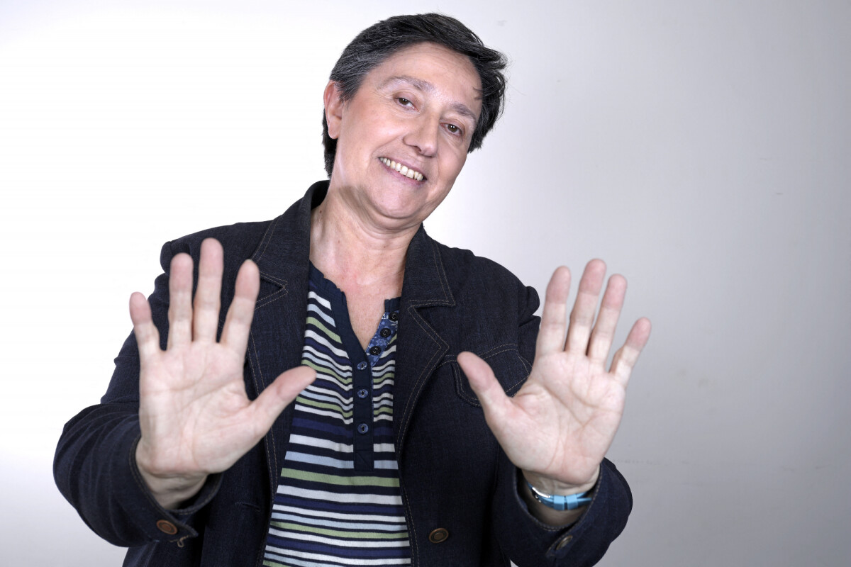 Photo : Portrait de Danielle Moreau lors de l'enregistrement de l ...