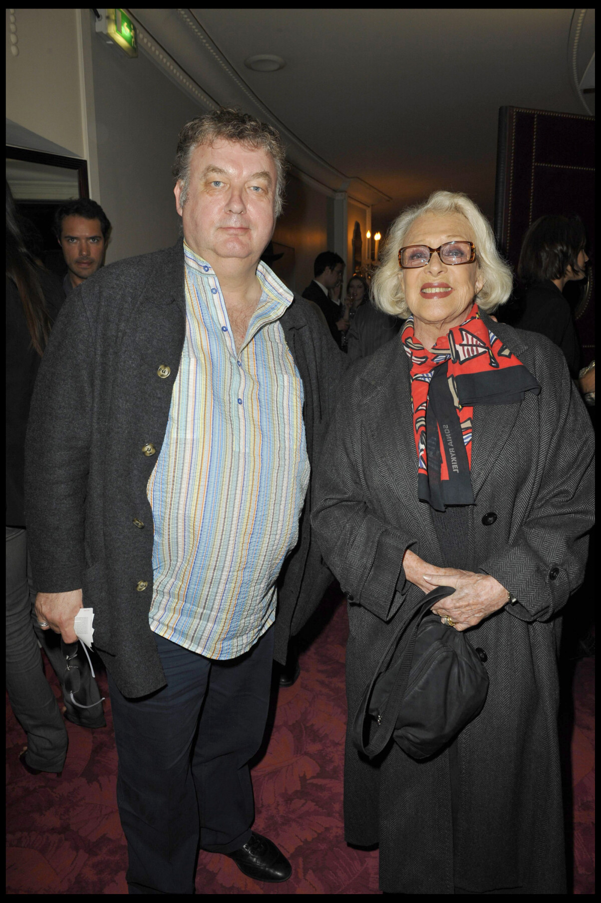 Photo : Dominique Besnehard et Micheline Presle - Première du spectacle ...