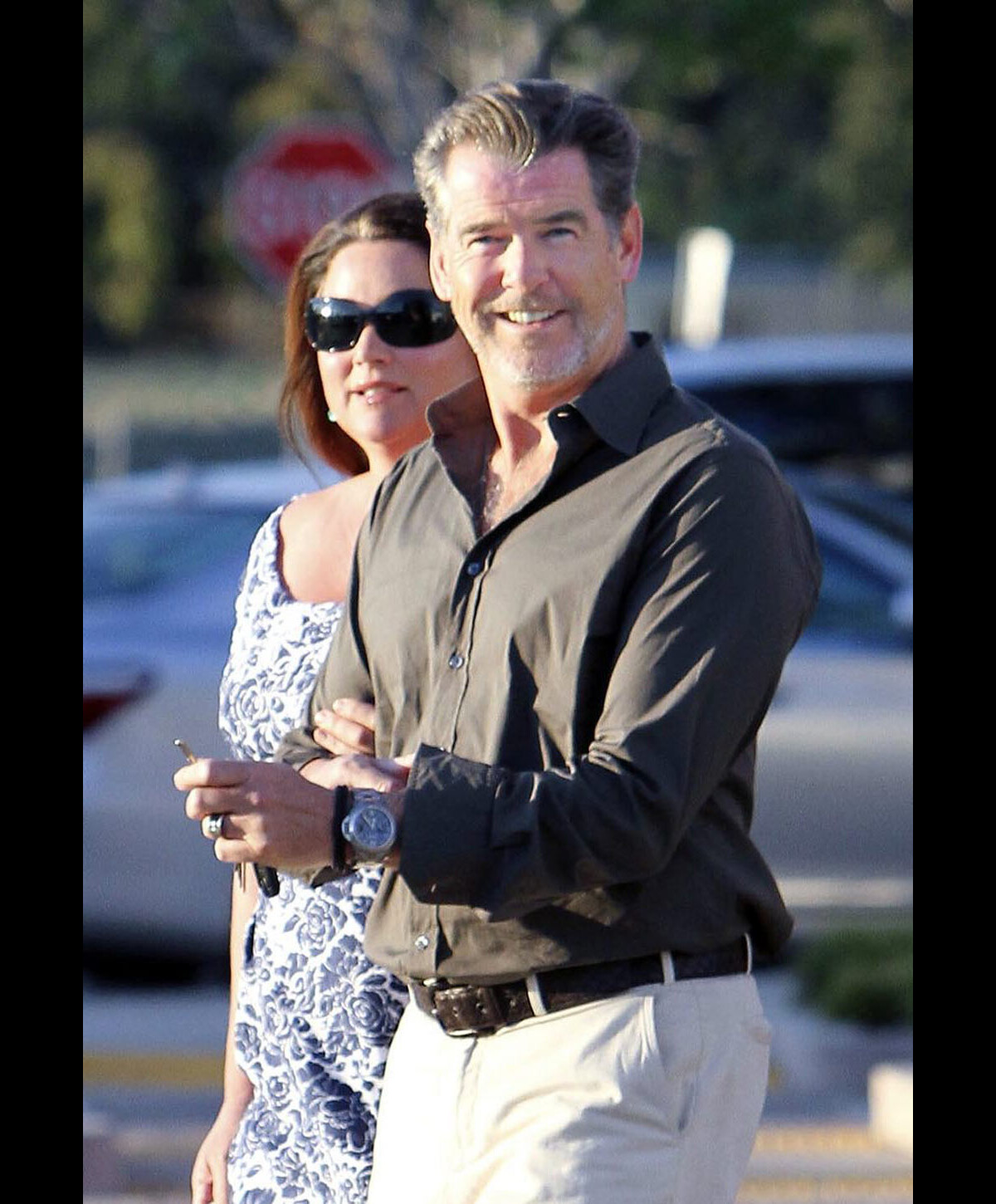 Photo : Pierce Brosnan et sa femme Keely (17 mars à Los Angeles ...