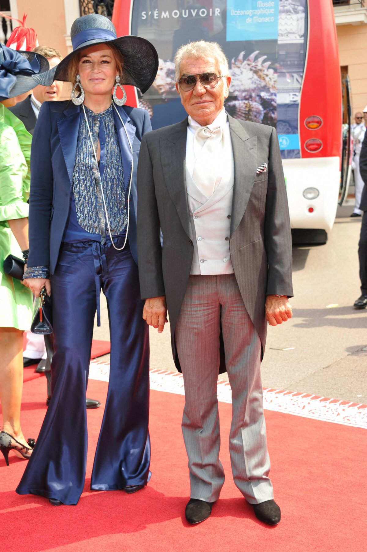 Photo : Roberto Cavalli et son épouse Eva arrivent à la cérémonie ...