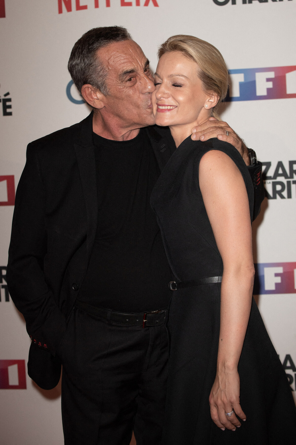 Photo : Thierry Ardisson et Audrey Crespo-Mara assistent au photocall ...