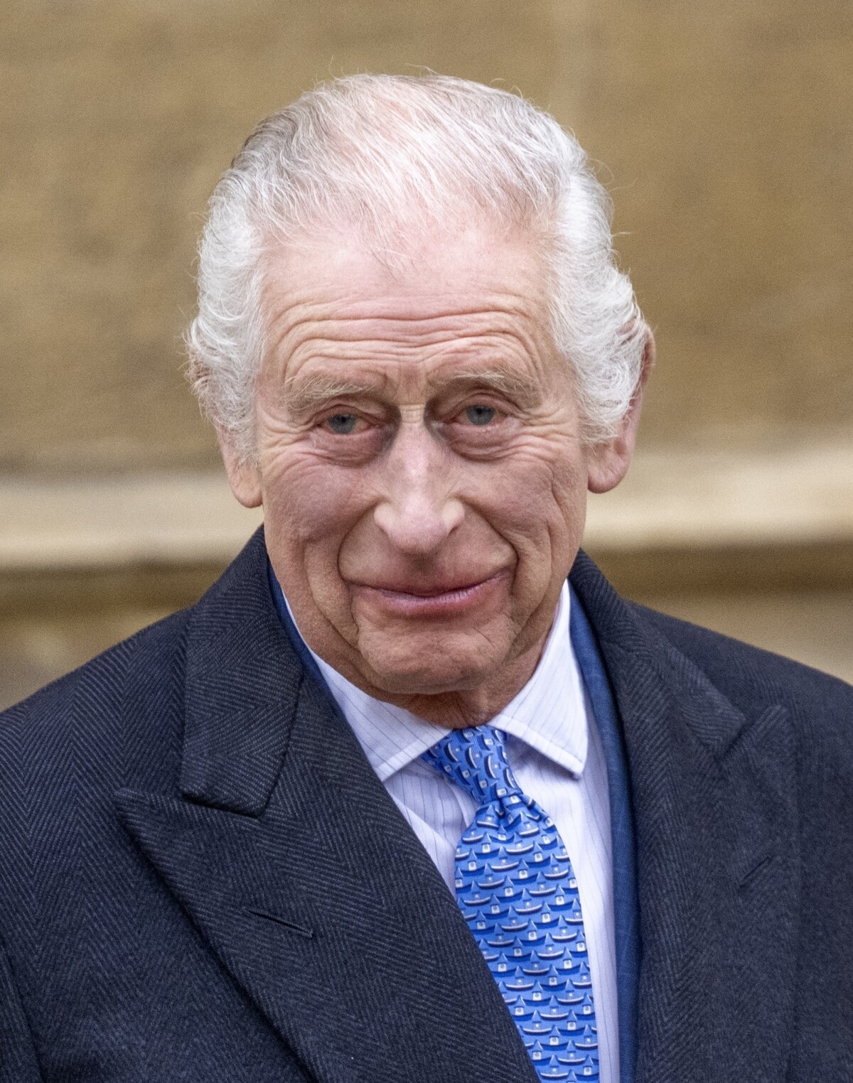 Photo : Quelques heures avant l'arrivée du duc de Sussex, le roi ...