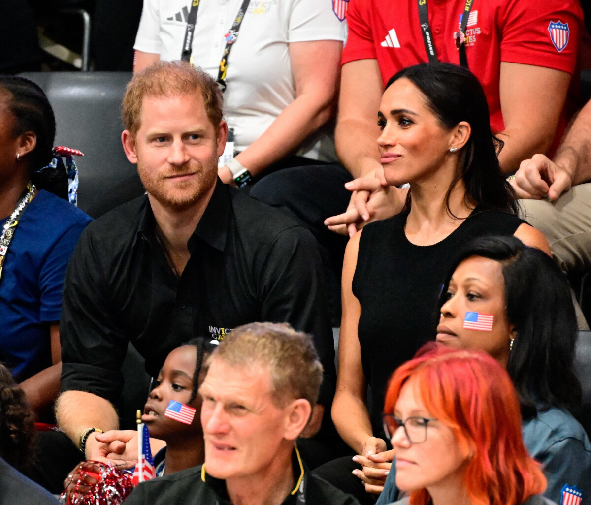Photo : Le prince Harry et Meghan Markle assistent à la finale de ...